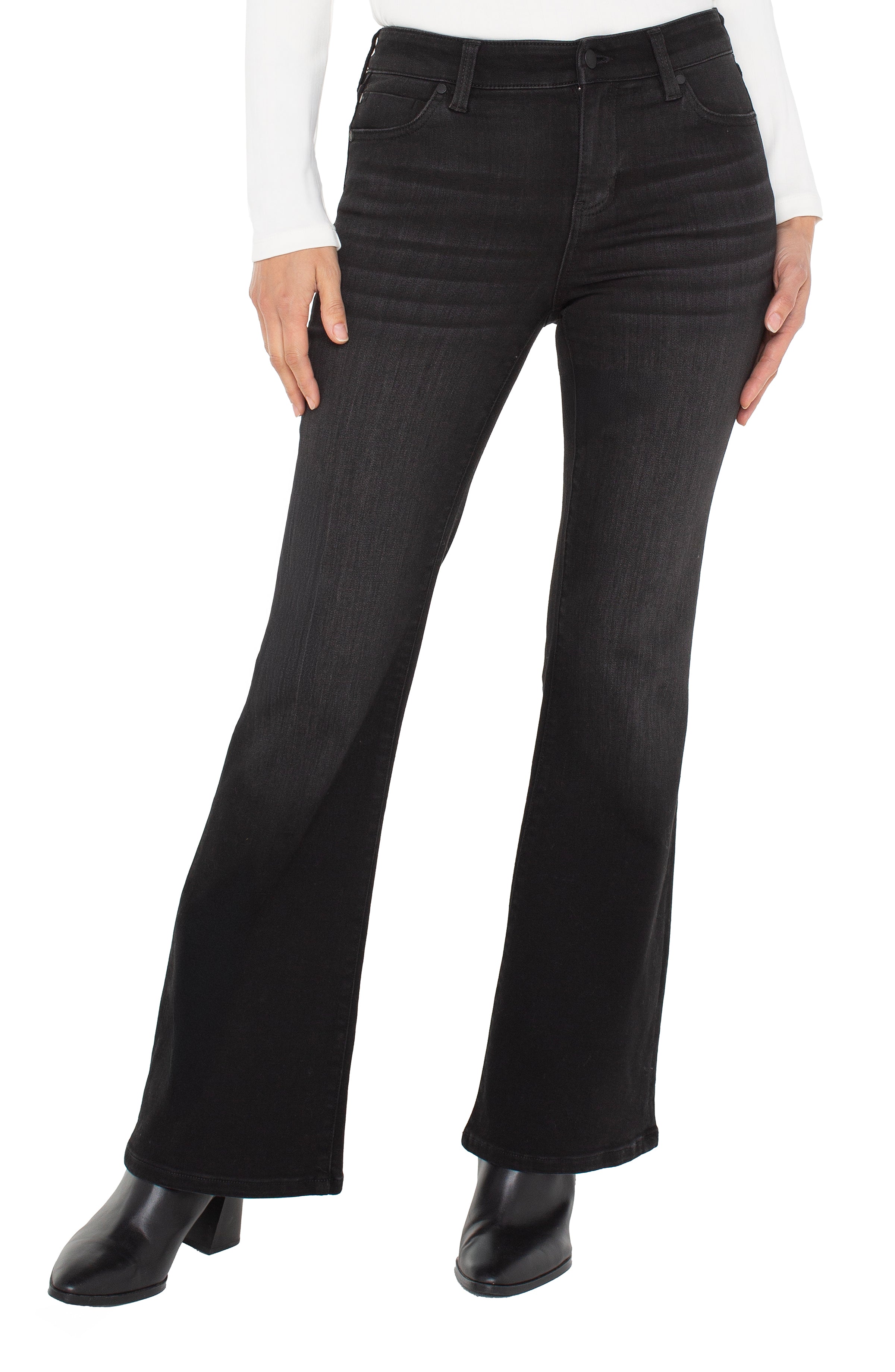 Liverpool Hannah Flare (30" inseam) (Heron Lake) – Northern Roots Boutique